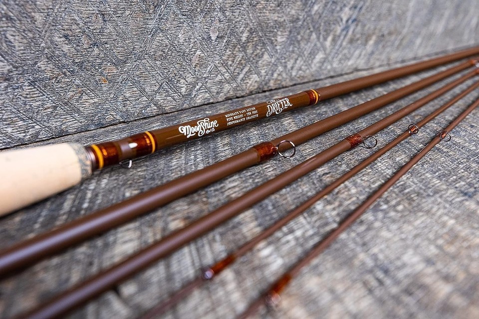 Moonshine Rod Co. Fly Fishing Rod with Carrying Case, 5wt 9', Drifter ...