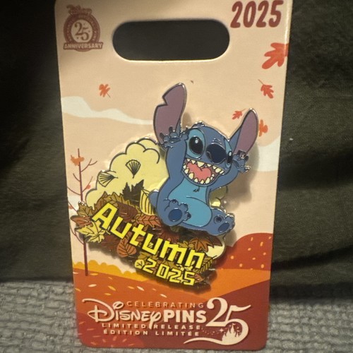 2025 Disney Parks Seasons Autumn Stitch Pin LR | eBay
