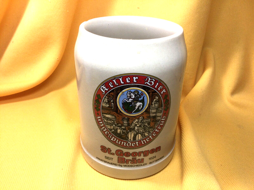 German Keller Bier St. Georgen-Brau Beer Mug - 0.5L | eBay
