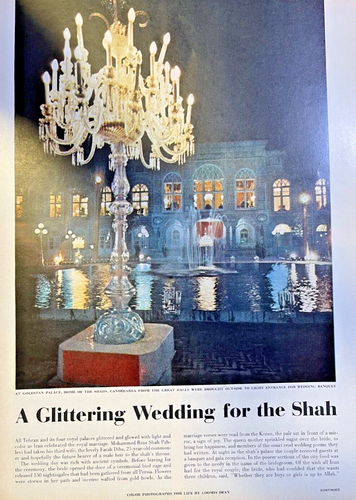 1960 Wedding of Mohammed Reza Shah Pahlevi illustrated | eBay UK