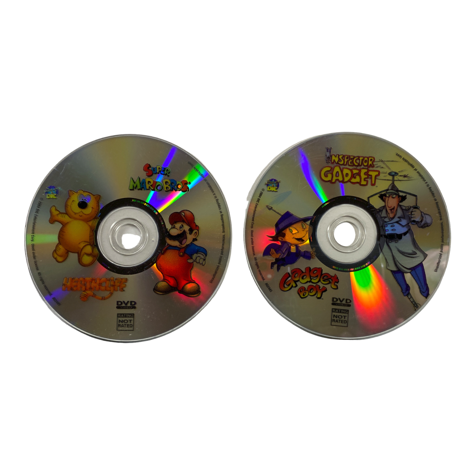Inspector Gadget Gadget Boy Super Mario Heathcliff Two (2) DVDs General ...