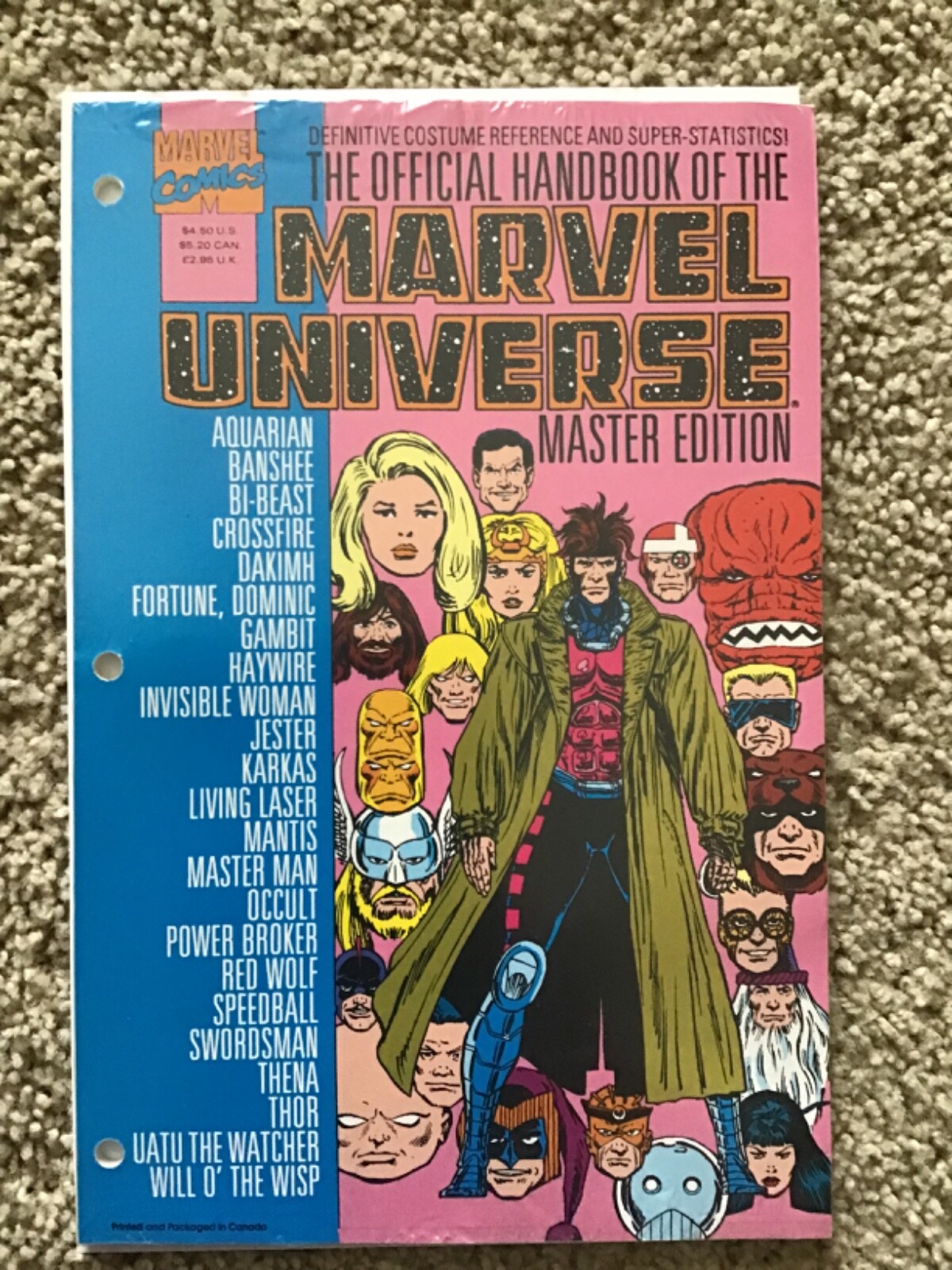 Official Handbook of the Marvel Universe Master Edition 21 Gambit Thor ...