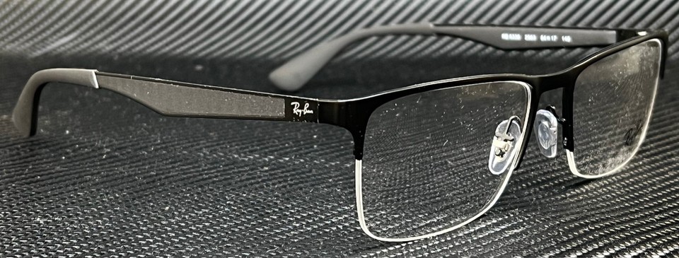 RAY BAN RX6335 2503 Matte Black 54 mm Unisex Eyeglasses | eBay