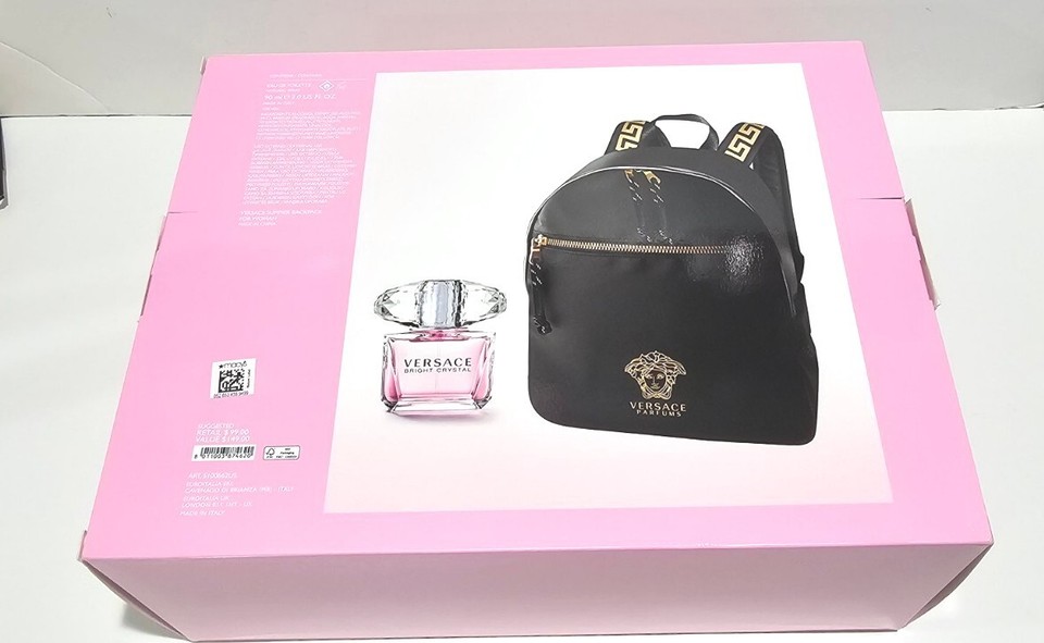 Versace Bright Crystal Summer Intensification Perfume & Backpack 2 Pc ...