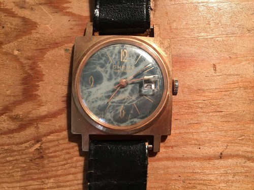 Vintage Manual Watch CHEVY - Steel Leather | eBay