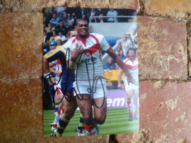 LEON PRYCE HANSIGNED 8X6 PHOTO ENGLISH RUGBY LEAGUE STAR | eBay
