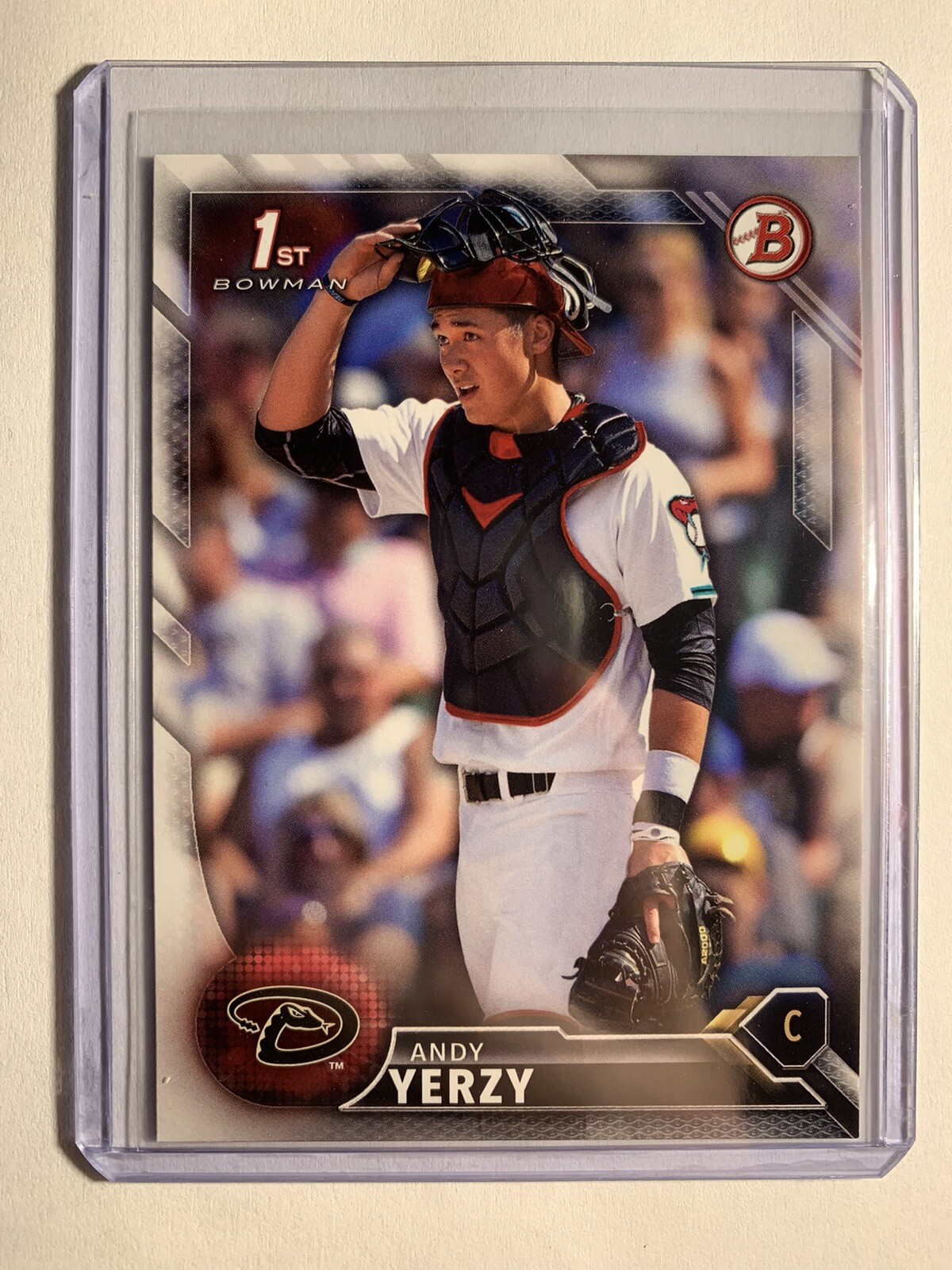2016 Bowman Draft Andy Yerzy 1ST Bowman RC Arizona Diamondbacks #BD-87 ...