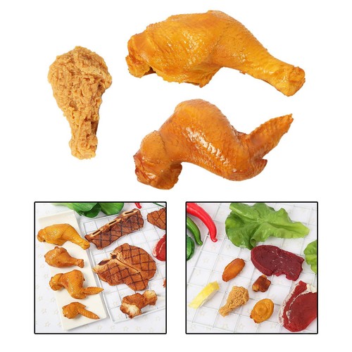 Simulation Chicken Artificial Ornaments Lifelike Fake Cooked Chicken ...