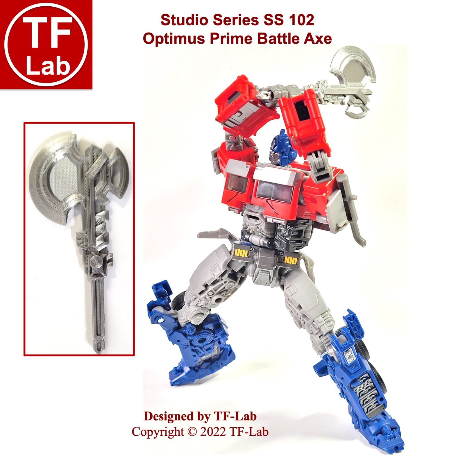 Battle Axe+Arm Blaster Upgrade Kit: Transformers Optimus Prime Studio ...
