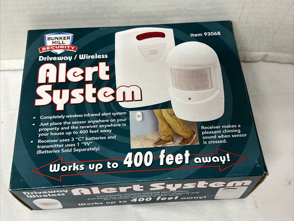 Bunker Hill 93068 Wireless Driveway Alarm Alert Security System | eBay