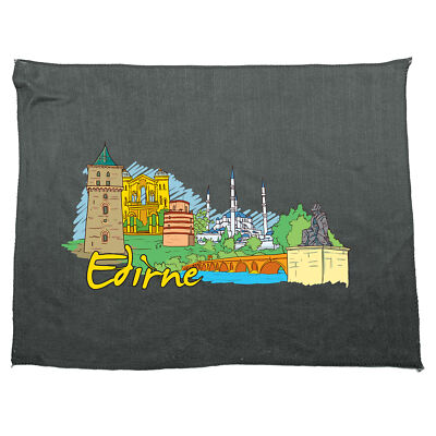 Edirne Turkey Country Flag Destination - Kitchen Cleaning Cloth Dish ...