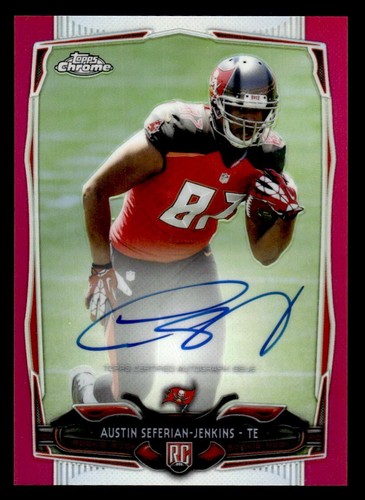 Austin Seferian Jenkins /75 2014 Topps Chrome Rookie Auto Pink ...