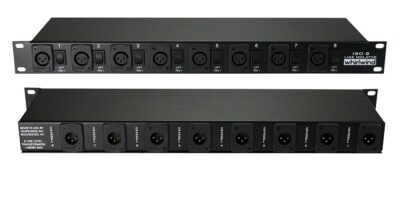 Whirlwind ISO8 8 Channel Rack mount Line Level Audio isolation Balancer ...