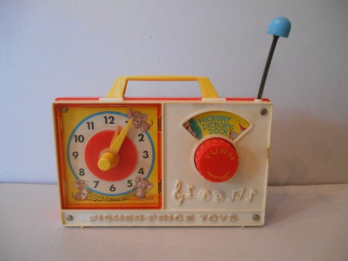 Vintage Fisher Price Hickory Dickory Dock Clock Radio 1971 | eBay