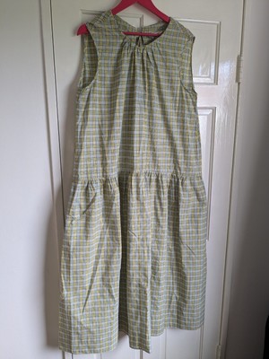 Toast Elm check 100% cotton midi dress UK 14 | eBay UK