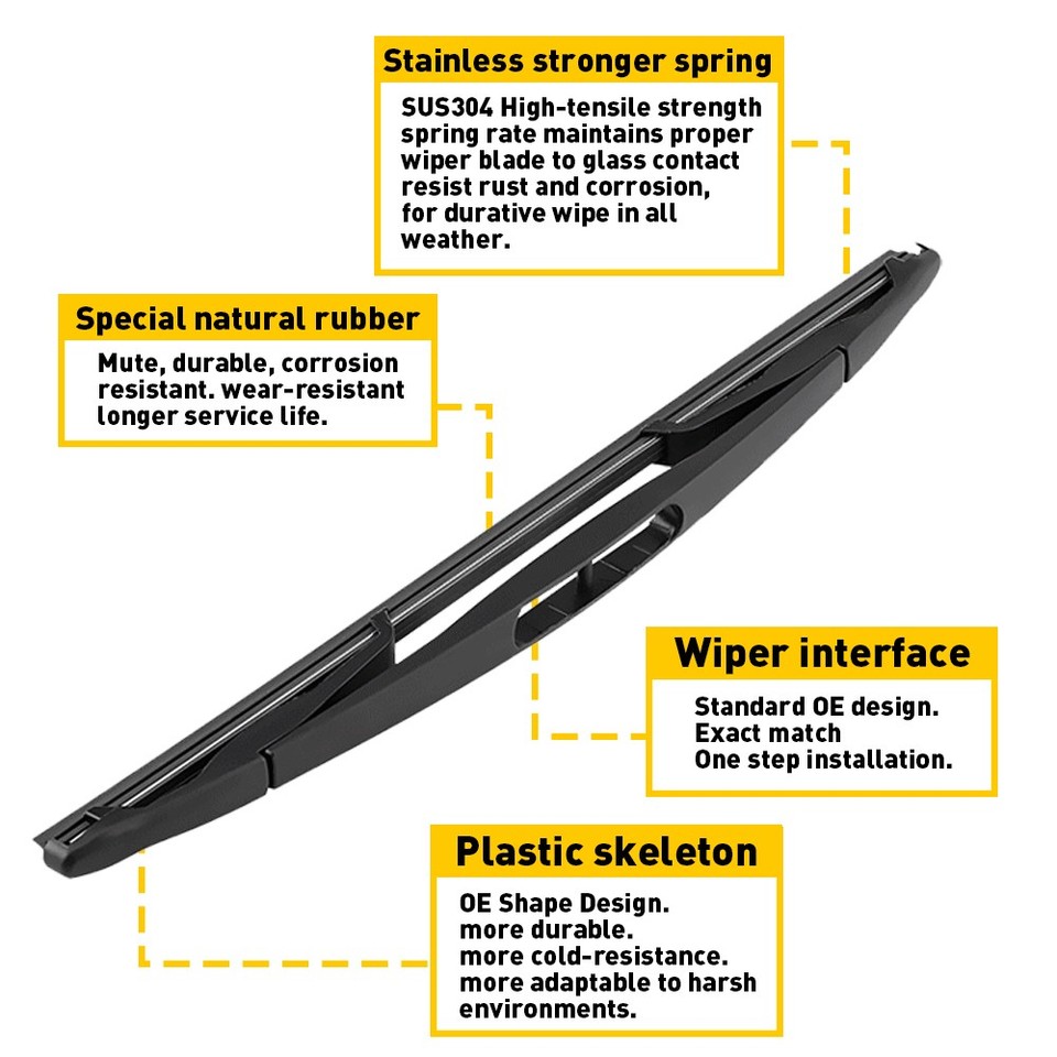 Rear Wiper Arm & Blade For FORD Flex 2009-2019 Lincoln MKT 2010-2019 ...