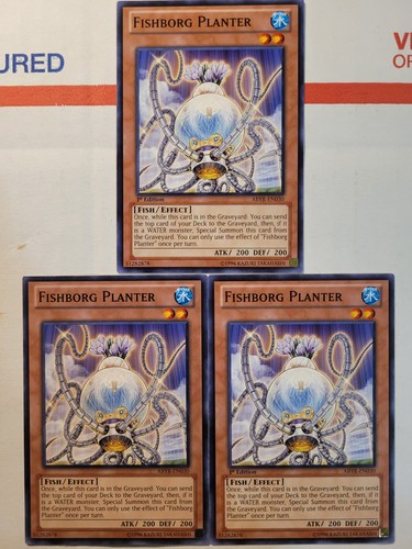 3x Fishborg Planter ABYR-EN030 Yugioh Unlimited 1st ed Mixed Playset LP ...