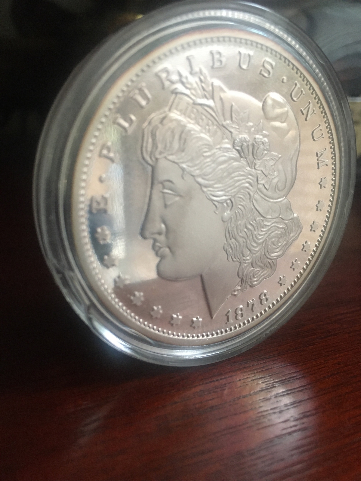 1878 Morgan Dollar Giant Proof Coin Copy 2 Troy Oz .999 Fine Silver ...