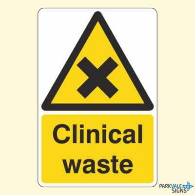 Clinical Waste Sign | eBay UK