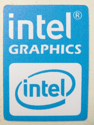 intel GRAPHICS Sticker Logo Decal for laptop/desktop PC - Light Blue | eBay