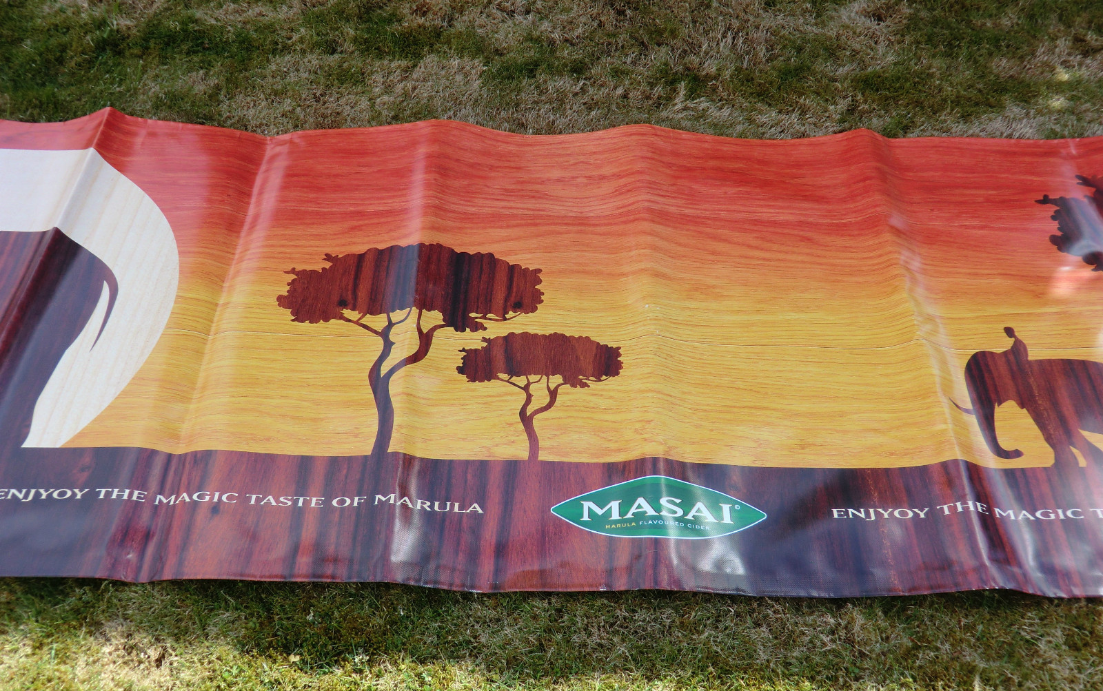 Masai Marula Flavoured Cider Plastik Banner ca. 510 x 80 cm siehe Fotos ...