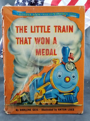 The Little Train That Won a Medal by Wonder Book 1947 Hardcover FREE ...