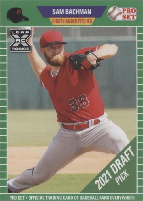 2021 Leaf Pro Set Baseball Blaster - Sam Bachman #PS47 Green (RC) for ...