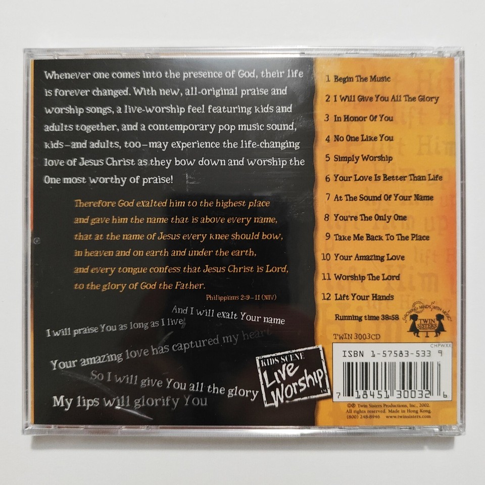 Praise: Lift Him Up (Audio CD, 2002) Kids Scene Live Worship - NEW ...