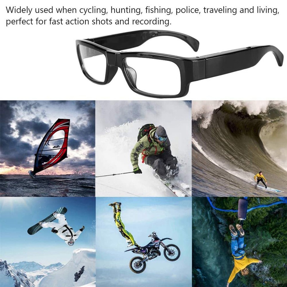 Mini Camera Glasses Video Recorder Eyeglass DVR Eyewear Camcorder HD ...