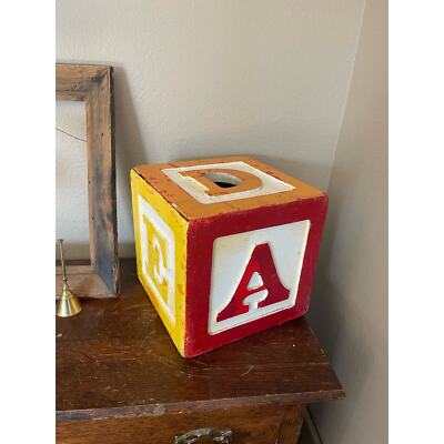 Big Vintage Block Letters | Primary Color ABC's | eBay