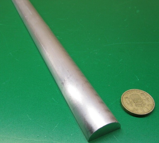 Aluminum Half Round Rod 1.00" Dia, x 1 Foot Length, 3 Units, 3 Ft | eBay