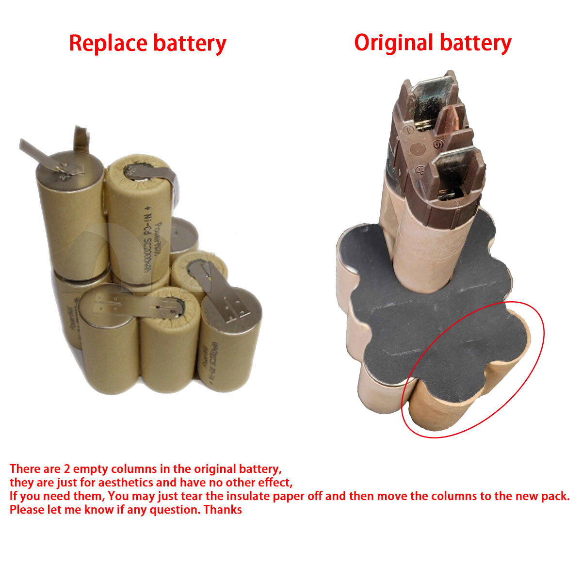 SOLDERING REQUIRED For Snap-on 12V CTB3124 Battery DIY REPACK KIT 2.0Ah ...