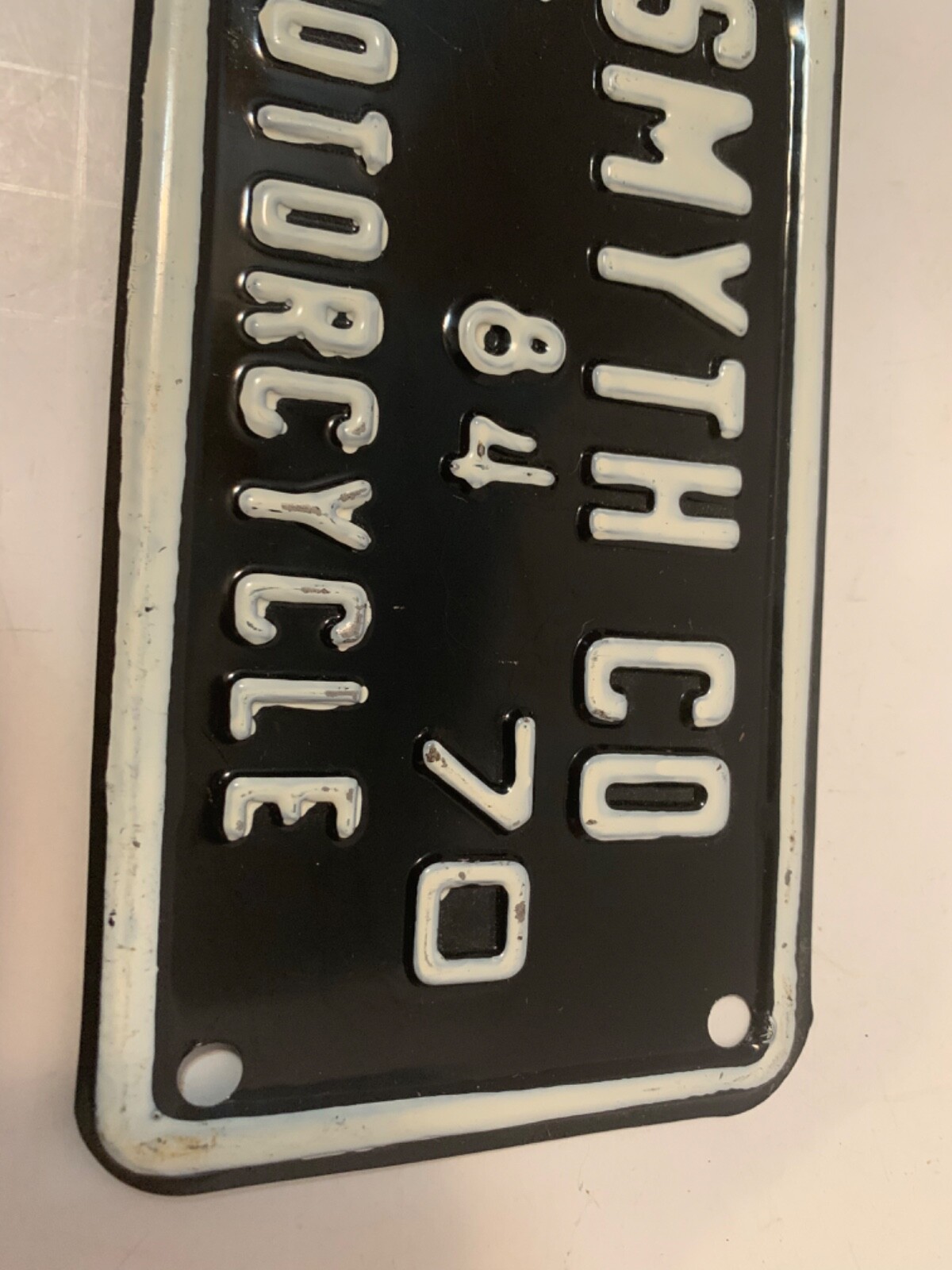 Vintage 1970 Smyth County Virginia Motorcycle License Plate #457 | eBay