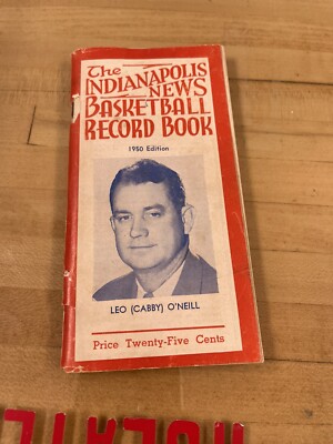 The Indianapolis News Basketball Record Book 1950 Edition VINTAGE ...