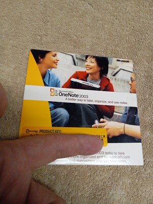 Microsoft Office OneNote 2003 With Product Key | eBay