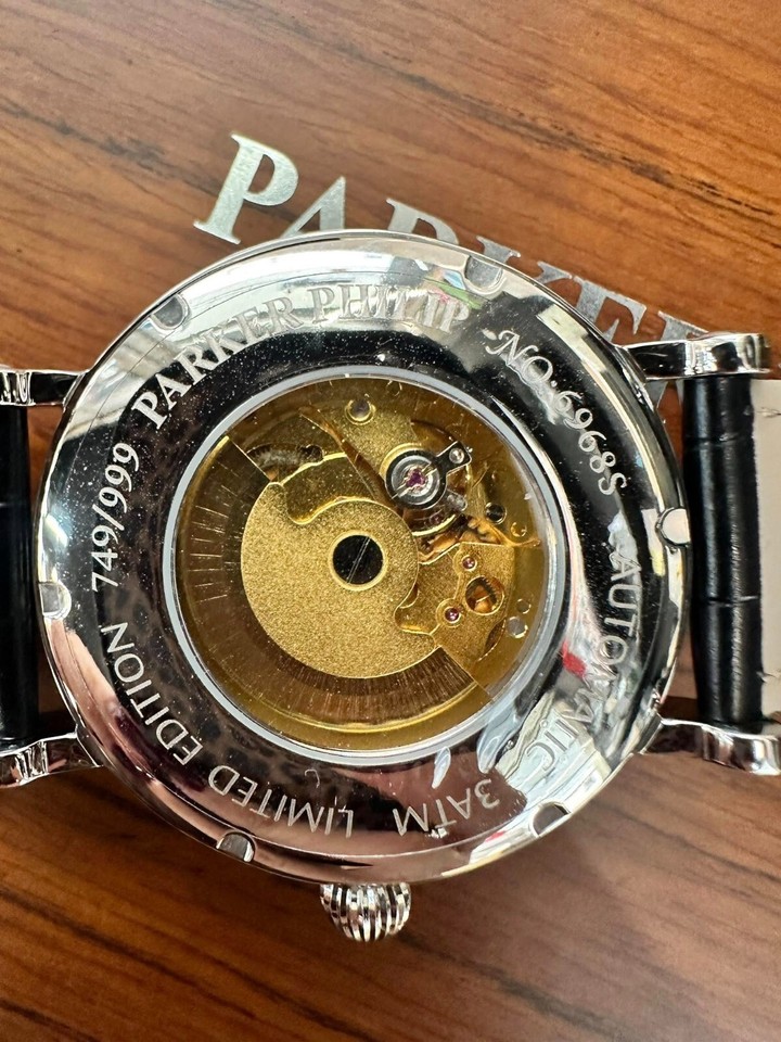 Parker Philip Automatic Diamond Limited Edition 999 Watch (Silver) | eBay
