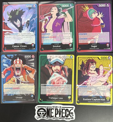 One Piece OP10 All Six Leaders - English - Regular - TCG - NM/M | eBay