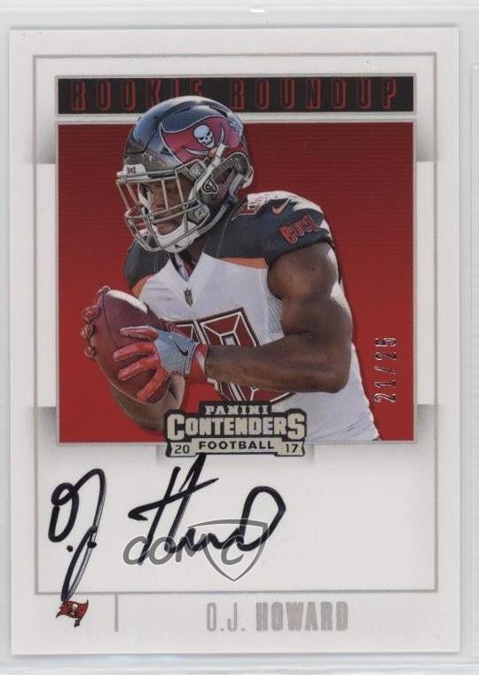 2017 Panini Contenders Rookie Roundup Auto RPS /25 OJ Howard #RR-OJ ...