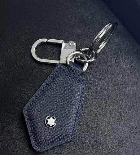 Mon Blue Key Ring Key Chain Leather MB Men Gift #128752 US | eBay
