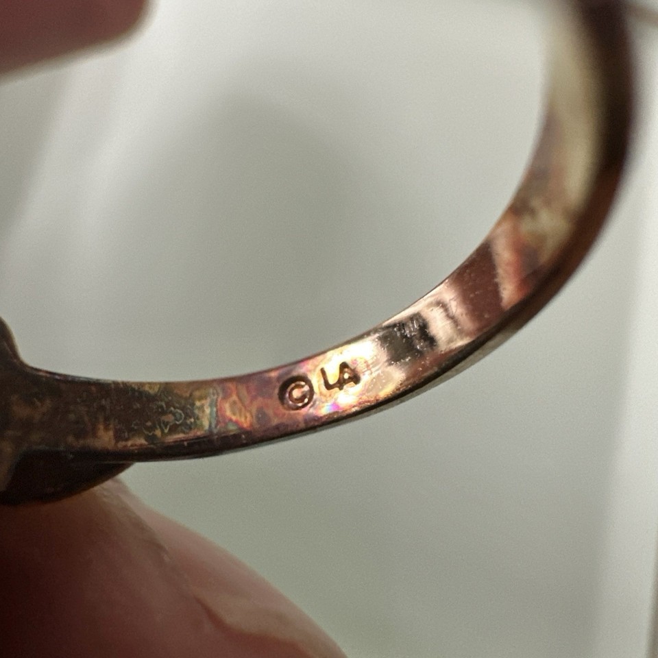 Vintage Loni Anderson Sterling 925 Cocktail Ring w. Clear & Green ...