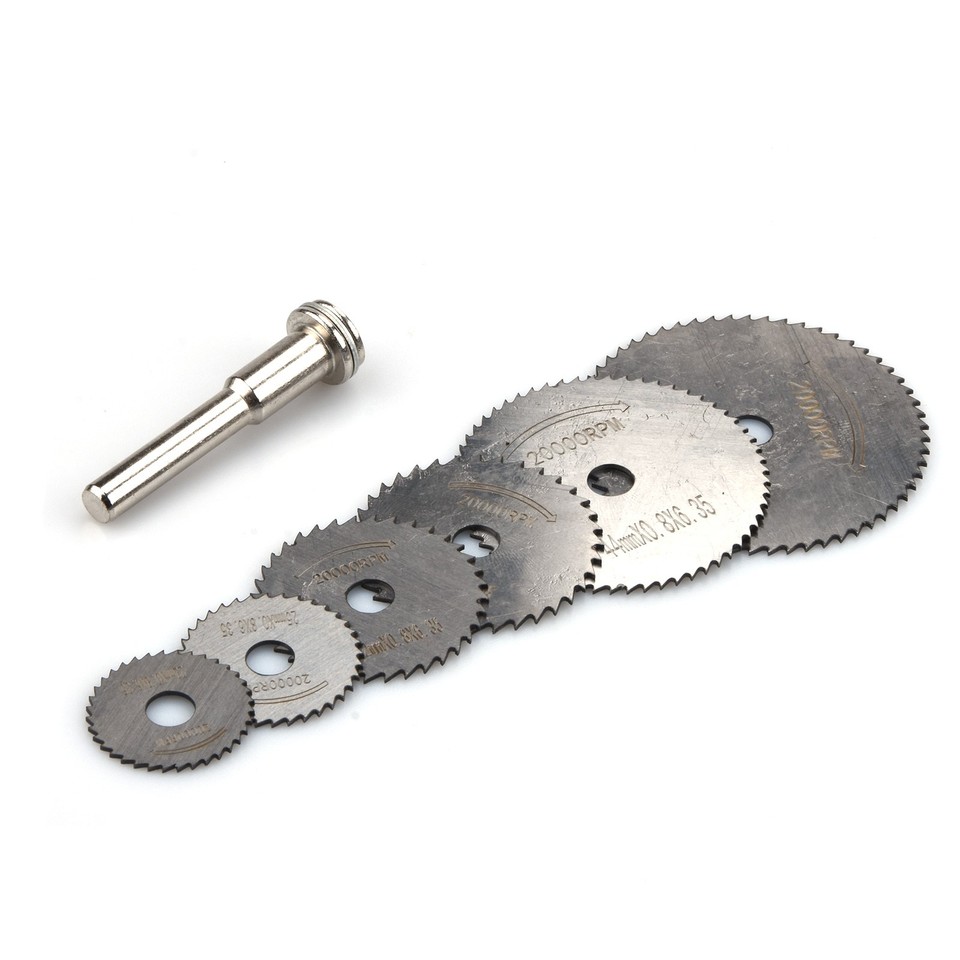 6Pcs Mini HSS Circular Saw Disc Blade Rotary Cutter For Metal Cut Tool ...