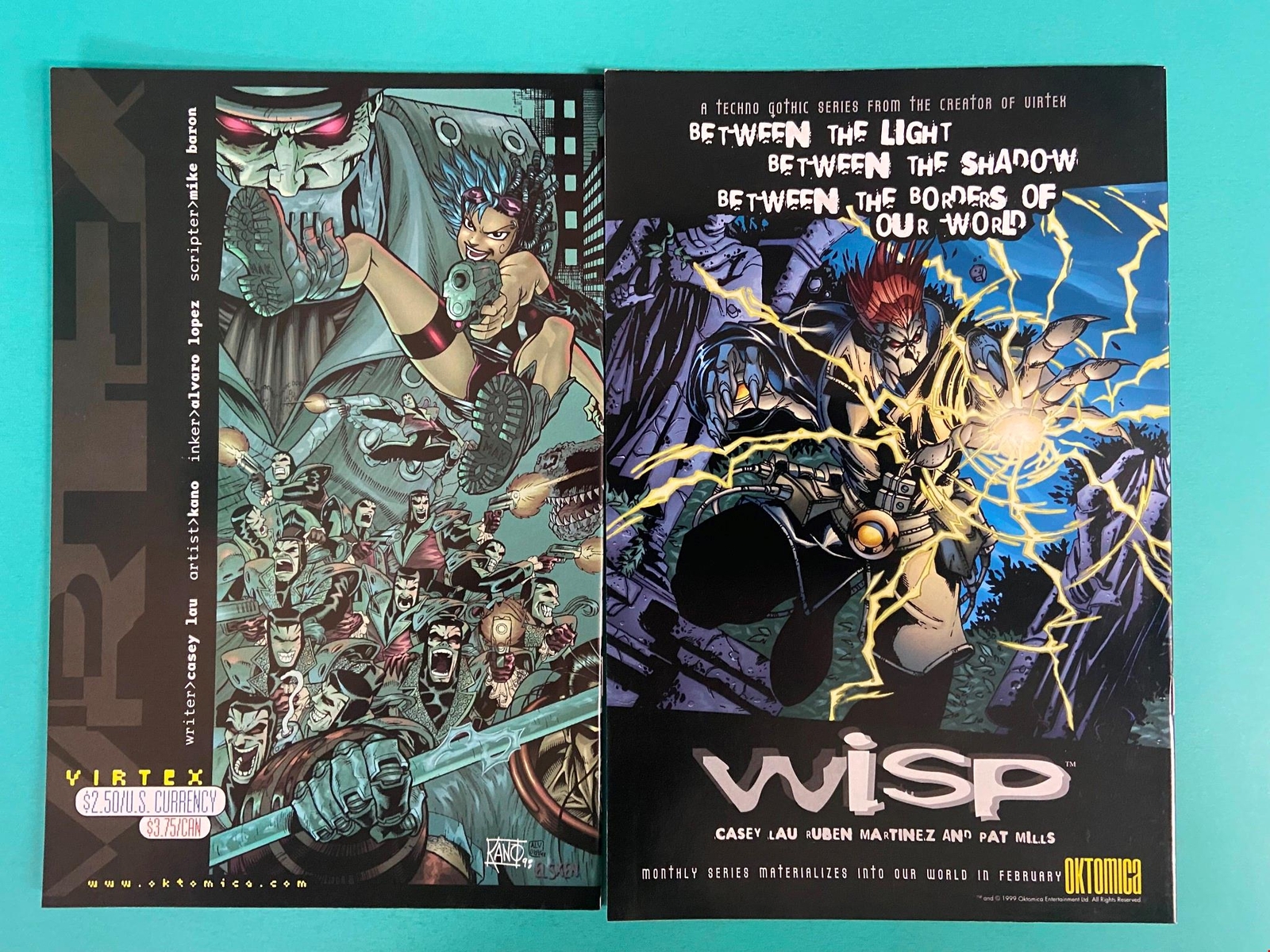 2x VIRTEX Comic # 1 & 2 ~ 1998 Oktomica ~ SEXXXY # 2 COVER Like ...