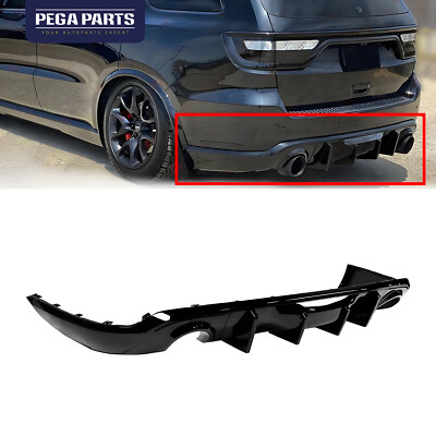 Rear Bumper Diffuser For 2011-24 Dodge Durango R/T SRT V2 Glossy Black ...