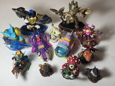 Skylanders 12 Figure Lot Imaginators Golden Queen King Pin Dive Bomber ...