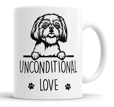 Shiz Tzu Mug Unconditional Love Mug Pet Shiz Tzu Dog Mum Dad Friend Cup ...