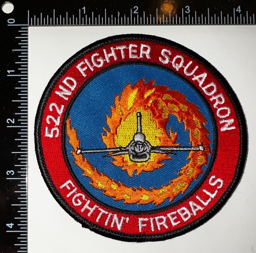 USAF 522nd Fighter Squadron Fightin’ Fireballs Patch | eBay