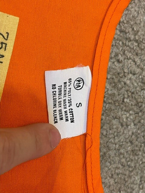 Vintage Caltrans Orange Safety Vest Transportation sz… - Gem