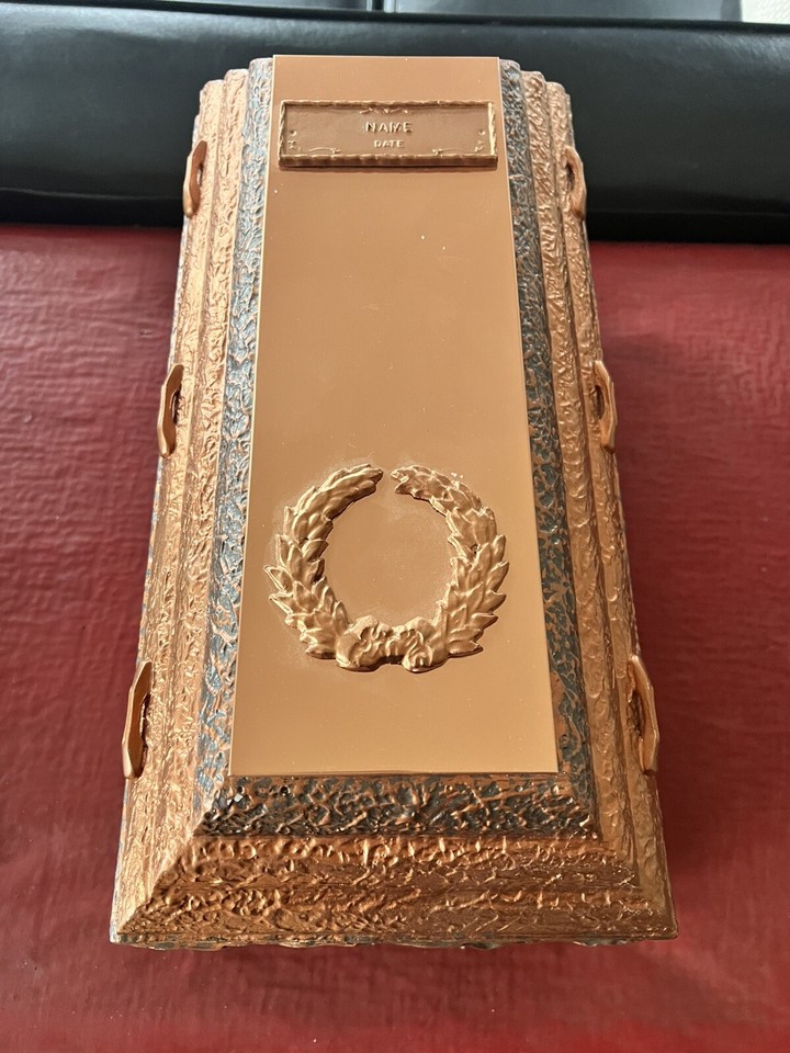 SALESMAN SAMPLE BURIAL VAULT COFFIN CASKET FUNERAL HOME Oddity Church ...