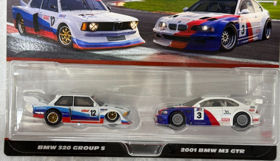2025 Hot Wheels Premium Car Culture 2 Pack BMW 320 Group 5 & 2001 BMW ...