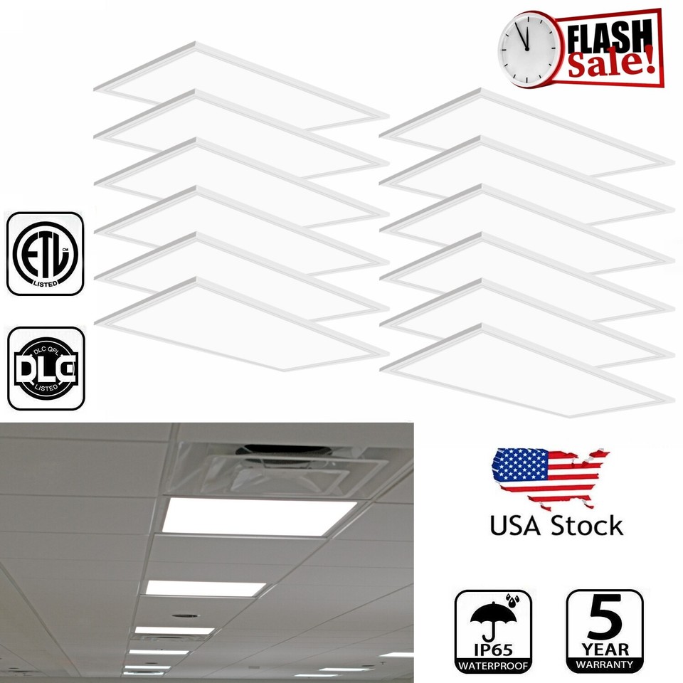 2x4 LED Flat Panel Light, 2x4 FT LED Troffer Lights Back-lit Drop ...